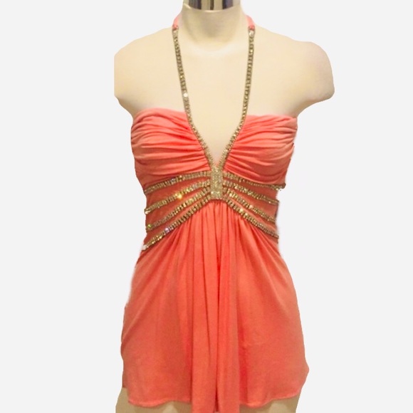 Sky | Tops | 25 Nwt Sky Brand Crystal Halter Top Dress Up Special ...